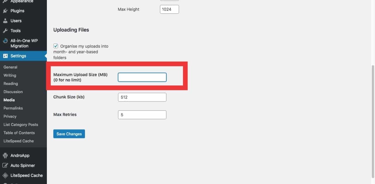 How To Increase Maximum Upload File Size In WordPress -Guide